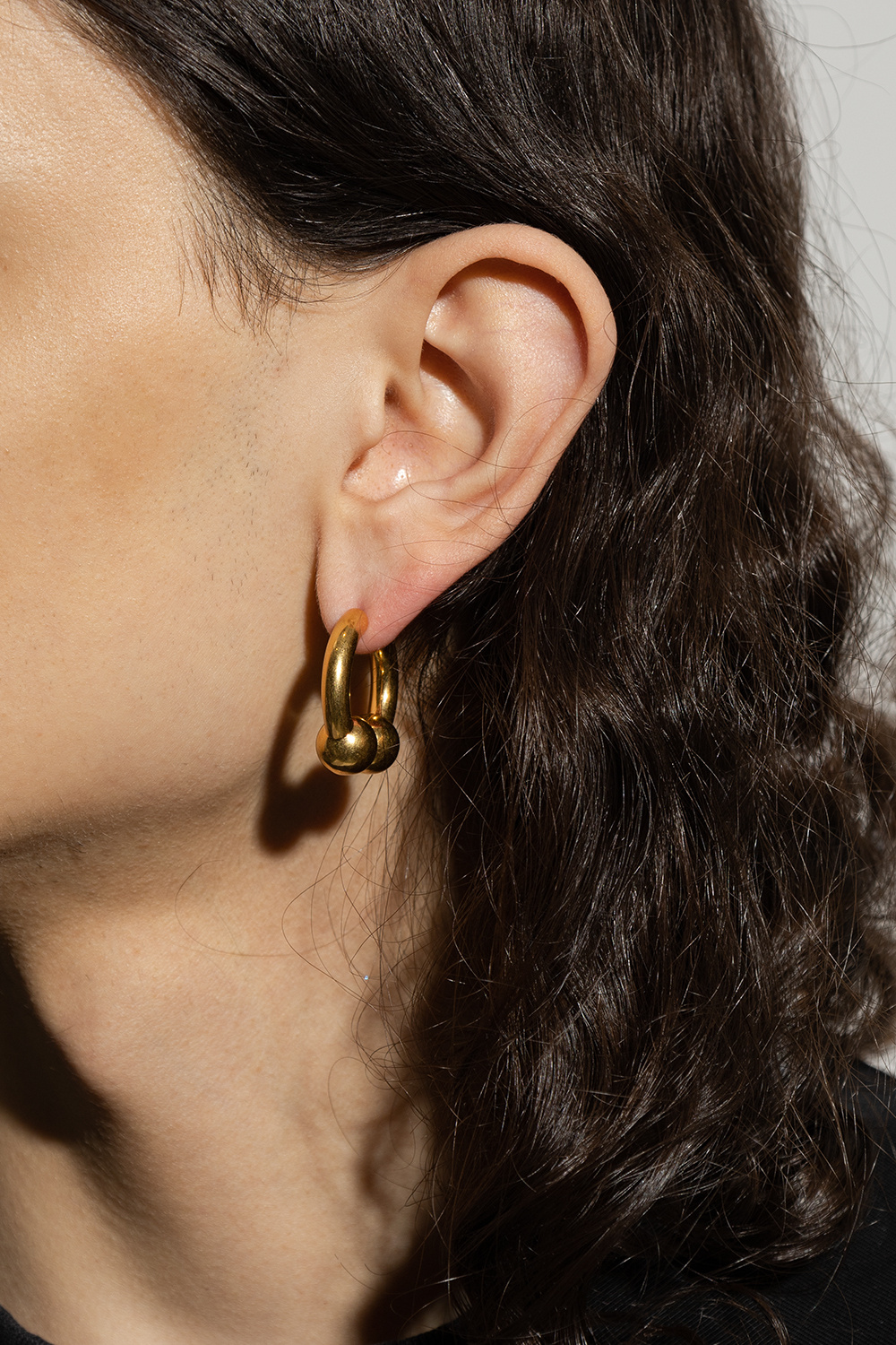 Gold Brass earrings Balenciaga Vitkac Italy